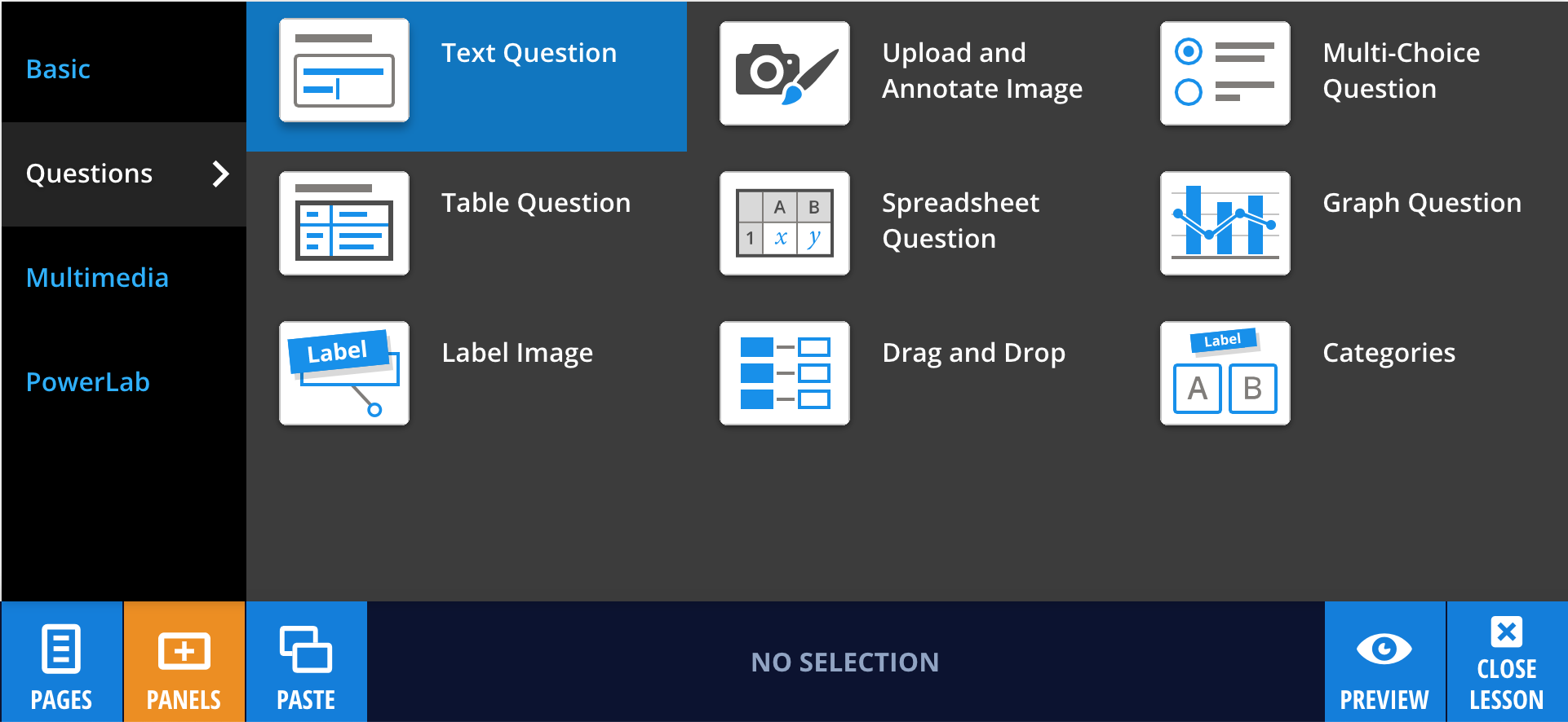 Creating Lt Text Question Panels | ADInstruments